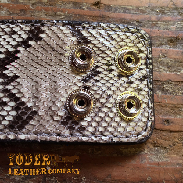 Amish Hand Made Python Wrist Cuff – Yoder Leather Company