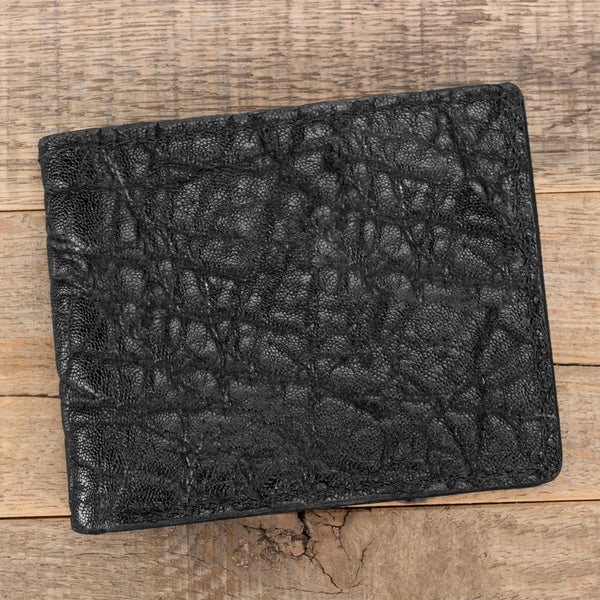 Black Elephant Hide Bifold Wallet – Yoder Leather Company