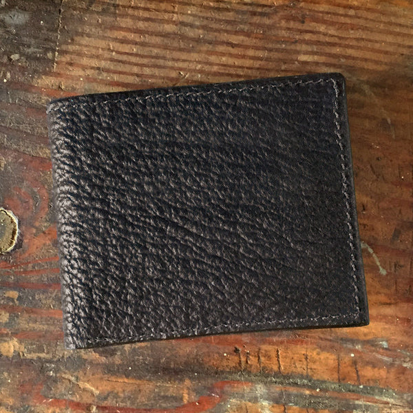 Amish Hand Made Black Shark Skin Billfold – Yoder Leather Company