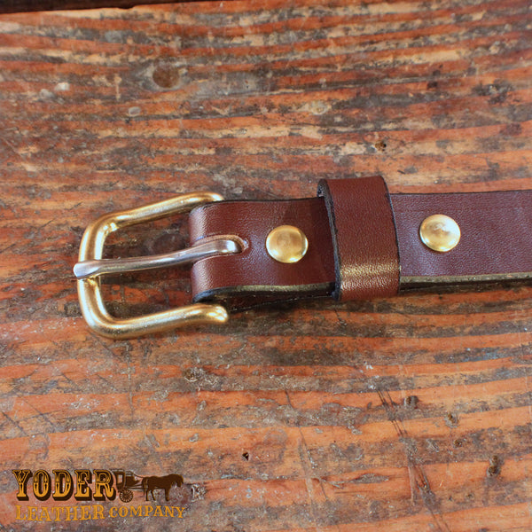 Brown Smooth Women's Leather Belt – Yoder Leather Company