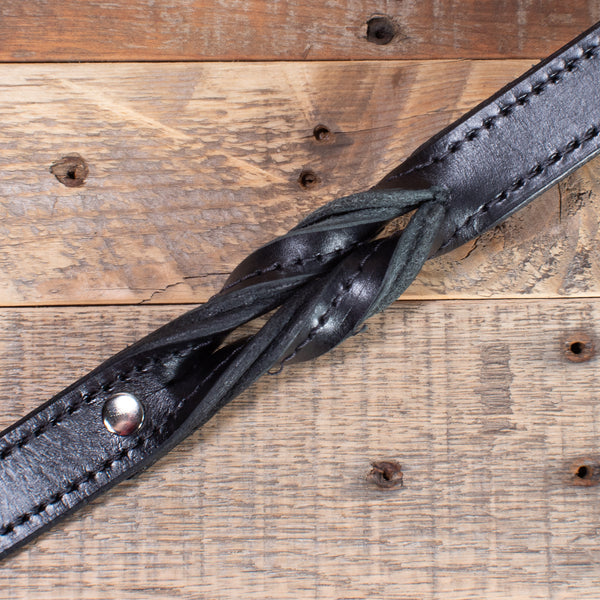 Handmade Black Braided Leather Dog Leash – Yoder Leather Company