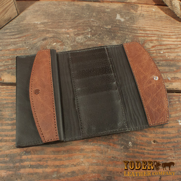 Rustic Leather Clutch Handbag - Amish Hand Made – Yoder Leather Company
