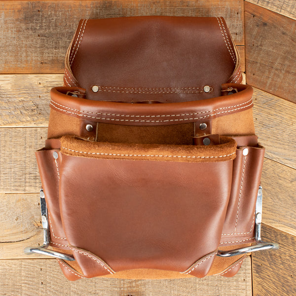 Brown Genuine Leather Tool Belt Pouch - USA Made – Yoder Leather Company